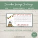 December Savings Challenge Printable A6 winter Mini Savings Tracker PDF ...