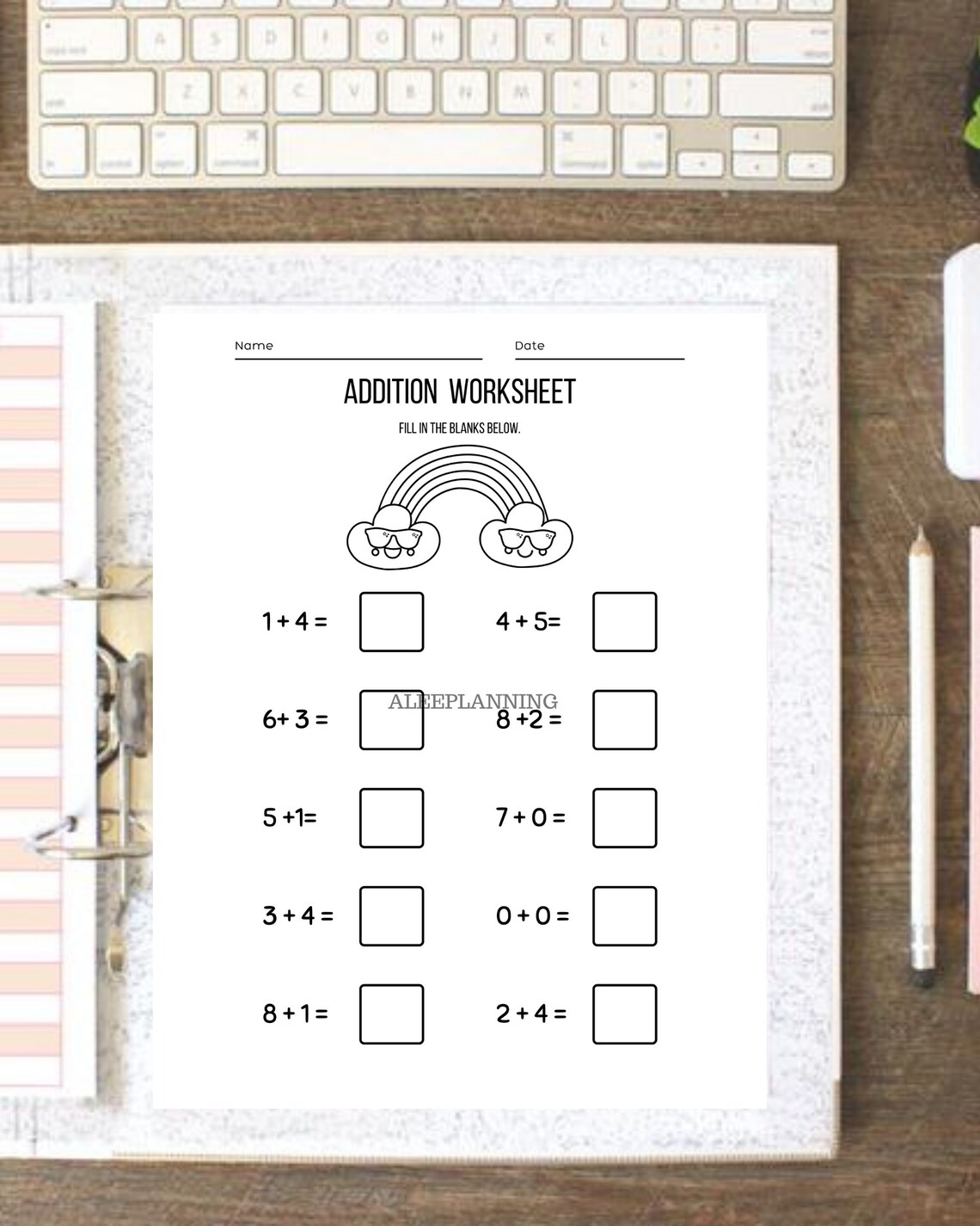 Elementary Math Worksheet Printable Llama Children Math - Etsy