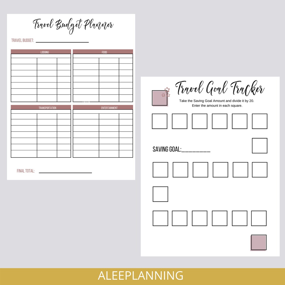 Vacation Planner Bundle Printable Vacation Budget Packing - Etsy