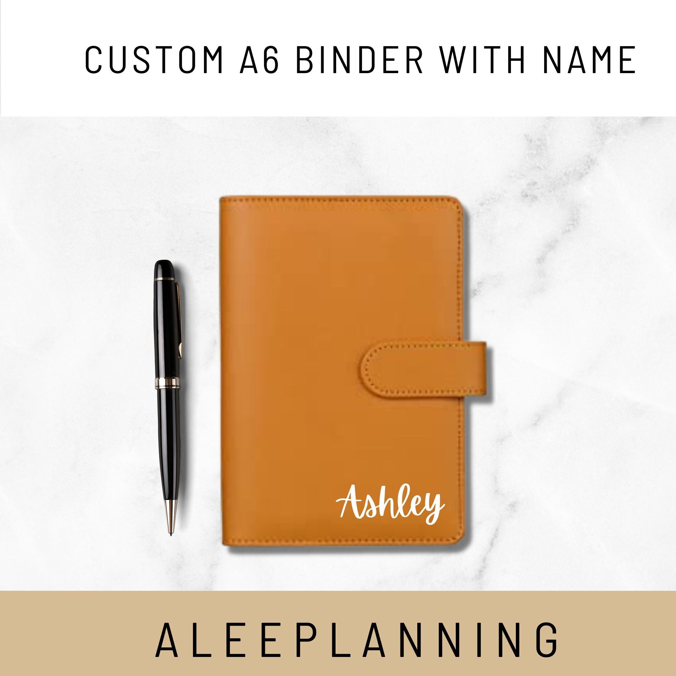 Custom A6 Binder With Name Binder ONLY Cash System Bindersavings ...
