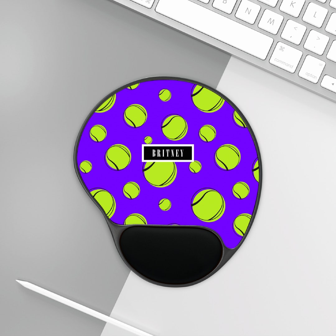 Custom Tennis Mouse Pad Cute Personalized Name College Gaming Gift ...