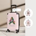 Suitcase With Wheels Luggage Cabin Travel Bag Elegant Marble Triangles ...