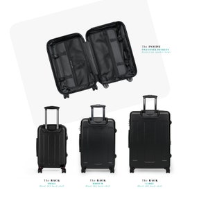 Suitcase With Wheels Luggage Cabin Travel Bag Elegant Marble Triangles ...