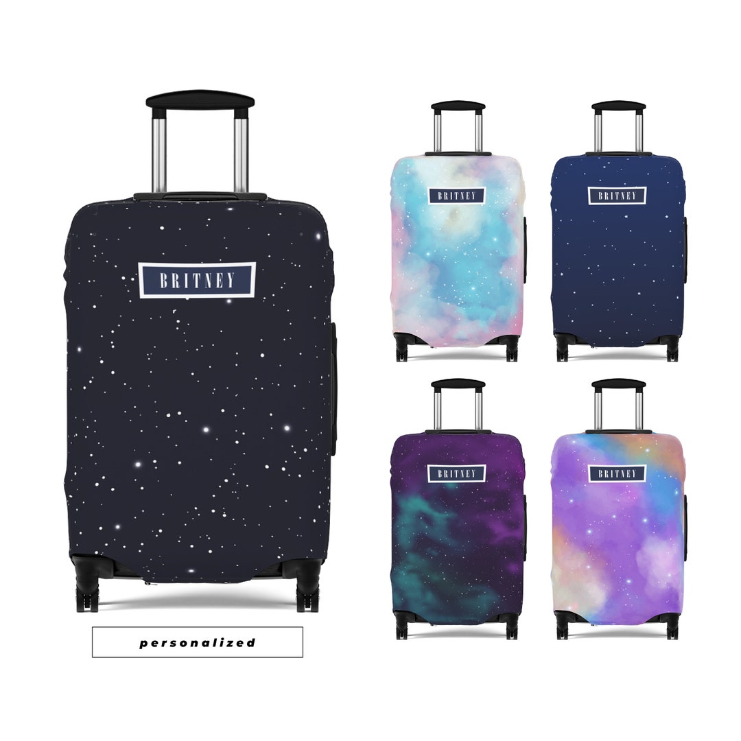 Suitcase Cover Luggage Protector Watercolor Space Galaxy Night Sky ...