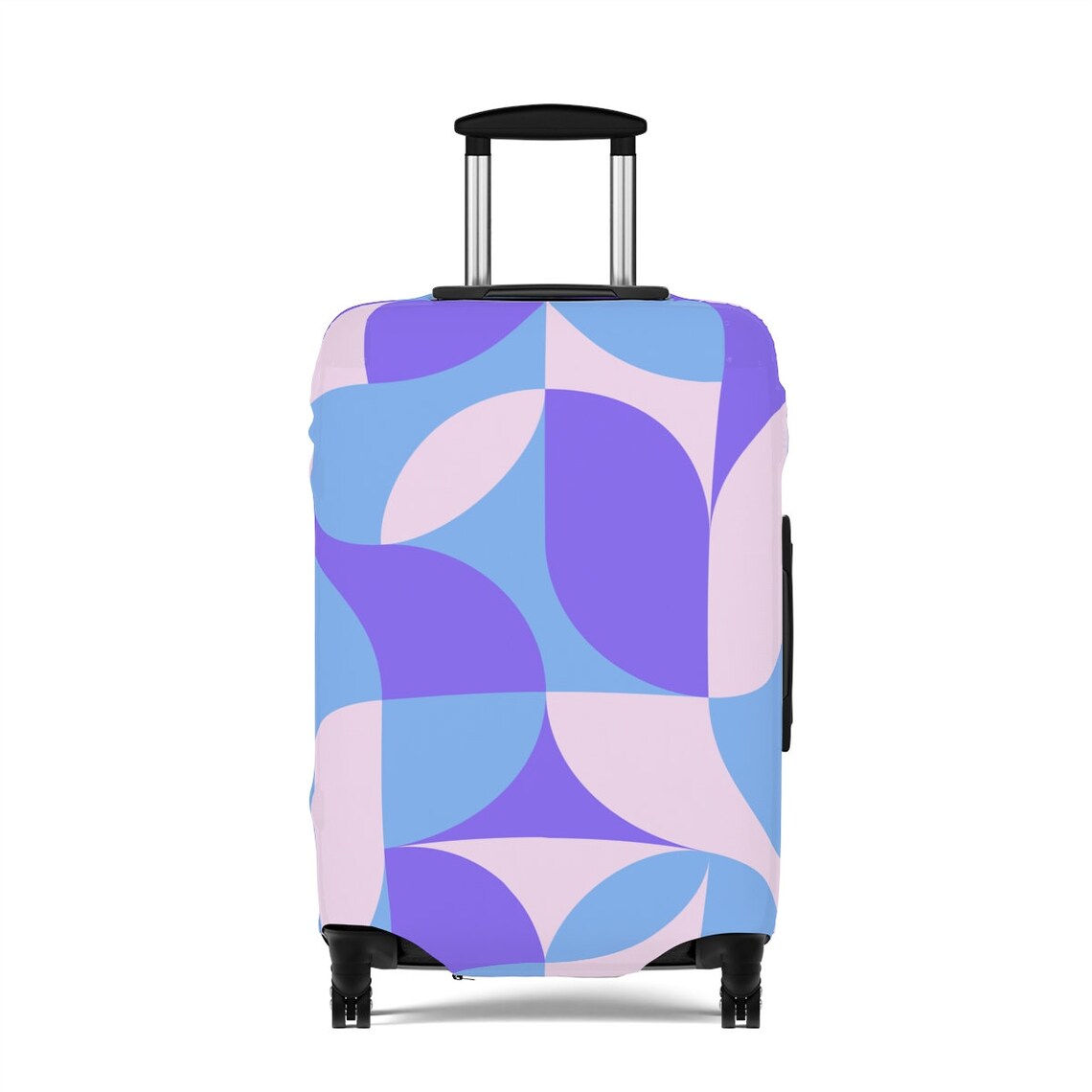 Suitcase Cover Luggage Protector Colorful Abstract Geometric Shapes ...
