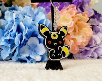 Umbreon & Espeon Keychain Pokemon Kawaii Keychain Game Geek Keychain ...
