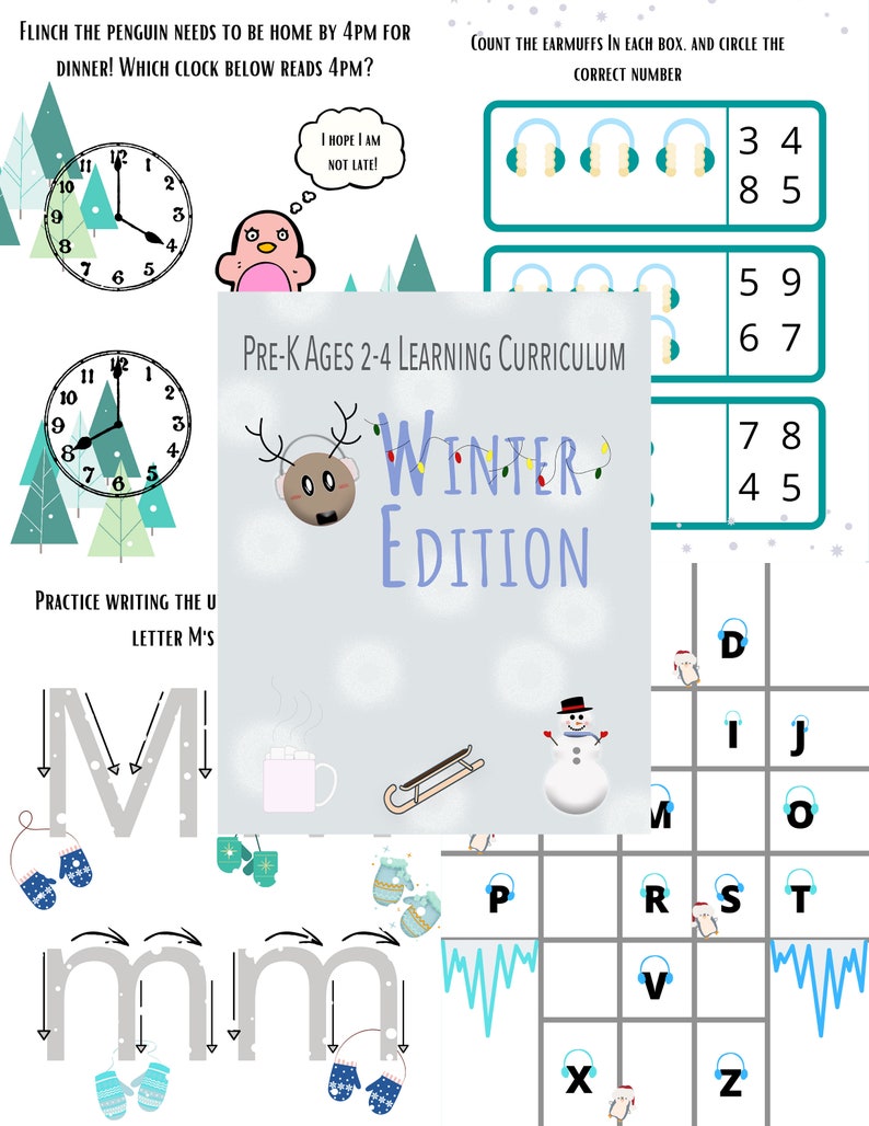 Pre-k Ages 2-4 Winter Curriculum - Etsy