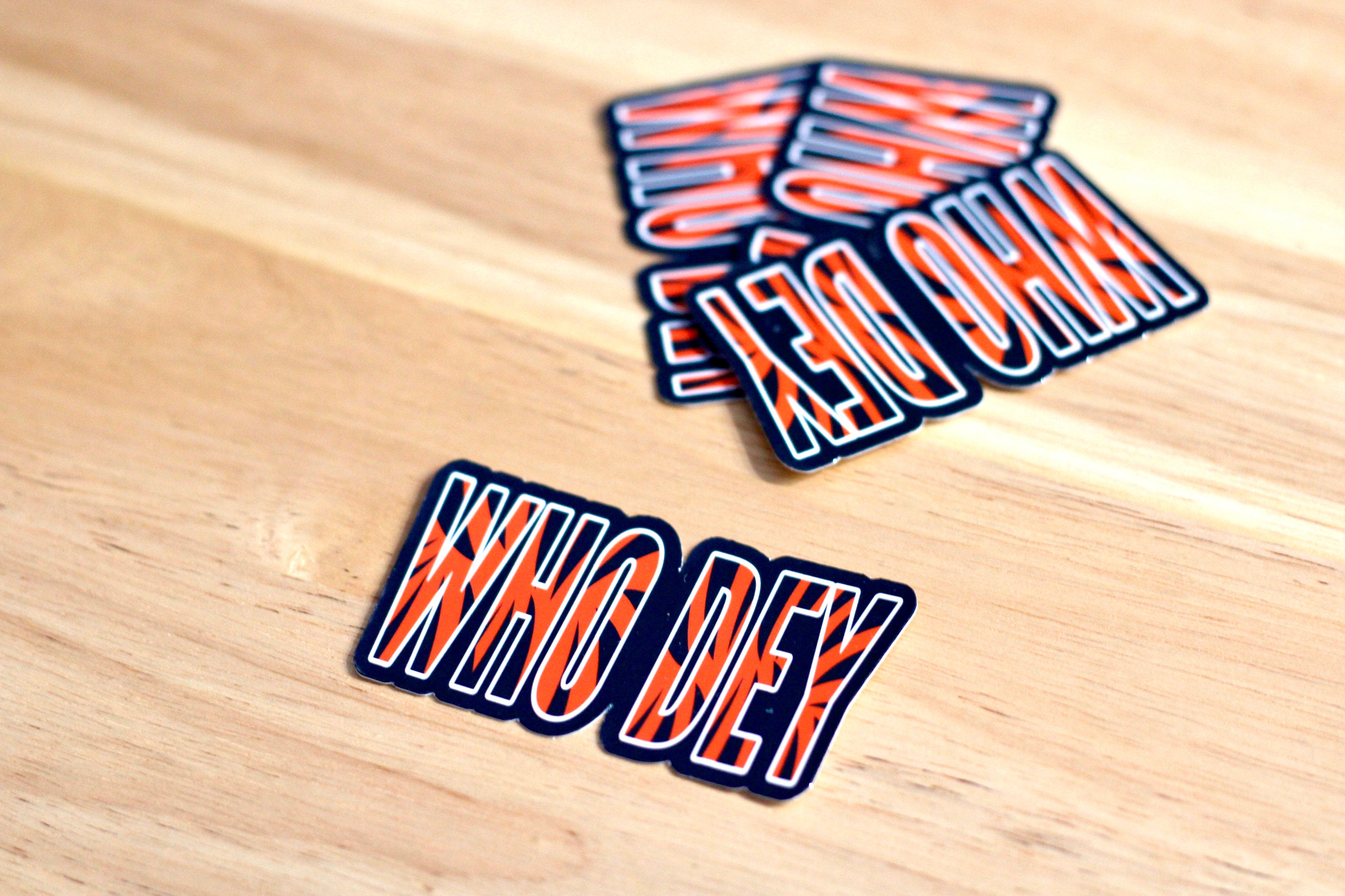 Who Dey Cincinnati Football Die Cut Stickers - Etsy