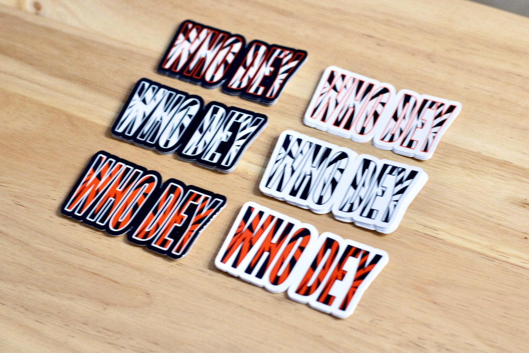 Who Dey Cincinnati Football Die Cut Stickers - Etsy