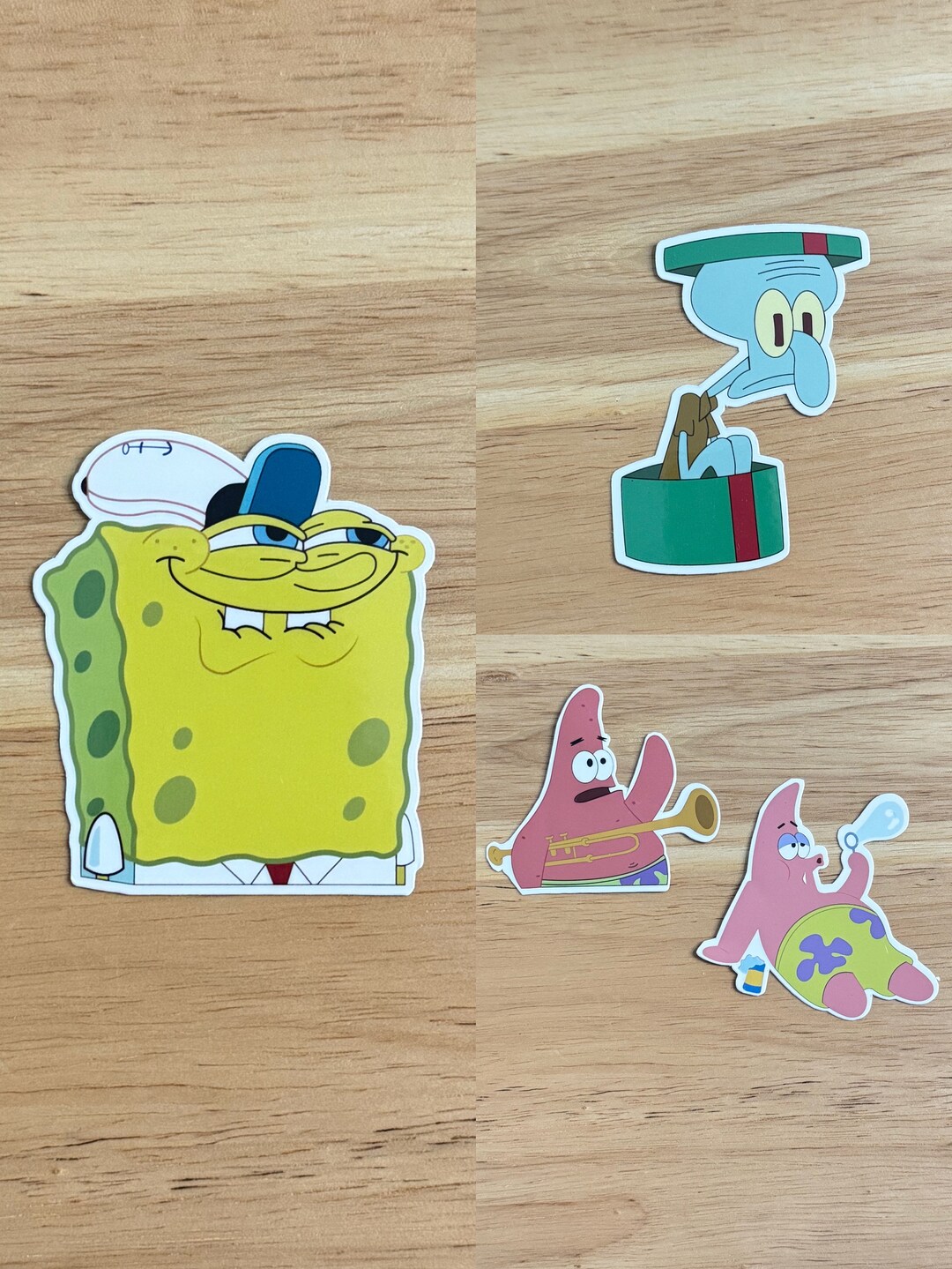 Spongebob Friends Die Cut Stickers - Etsy