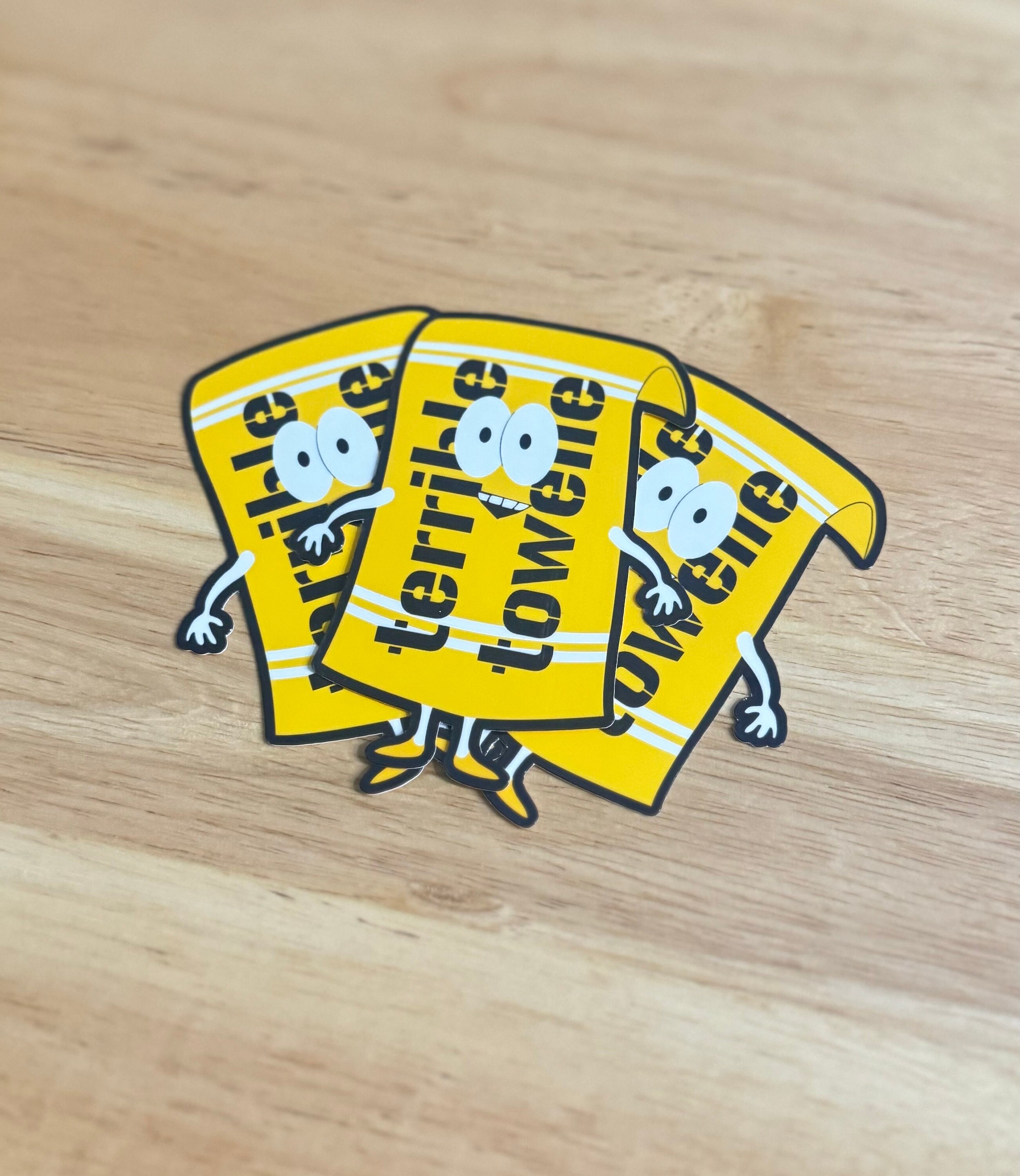 Terrible Towel south Park Inspired Die Cut Stickers - Etsy