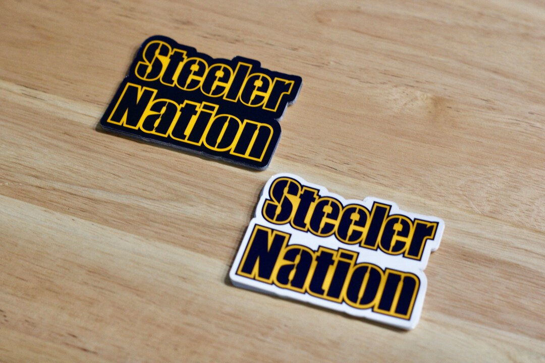 Steeler Nation Pittsburgh Football Die Cut Stickers - Etsy