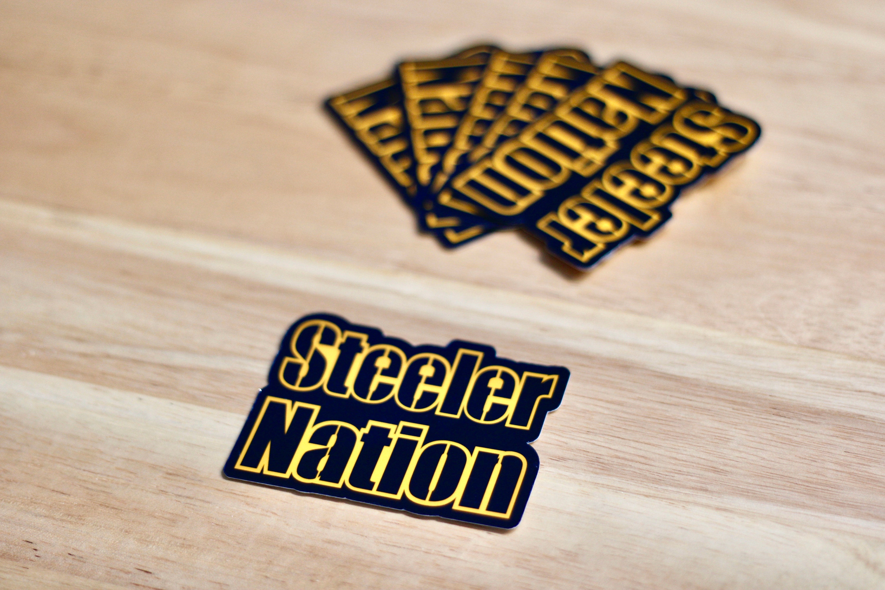 Steeler Nation Pittsburgh Football Die Cut Stickers - Etsy