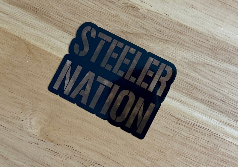 Steeler Nation Pittsburgh Football Die Cut Stickers - Etsy