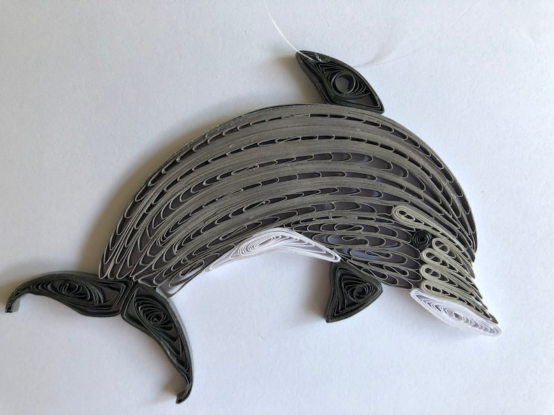 Quilled Dolphin Decoration or Christmas Ornament - Etsy