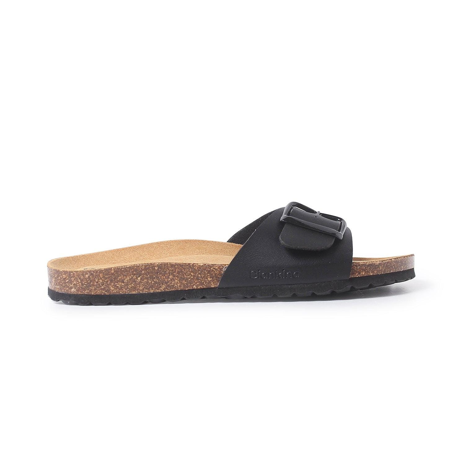 Cork Slide Sandals for Women - Original Cushioned Footbed - Vegan ...