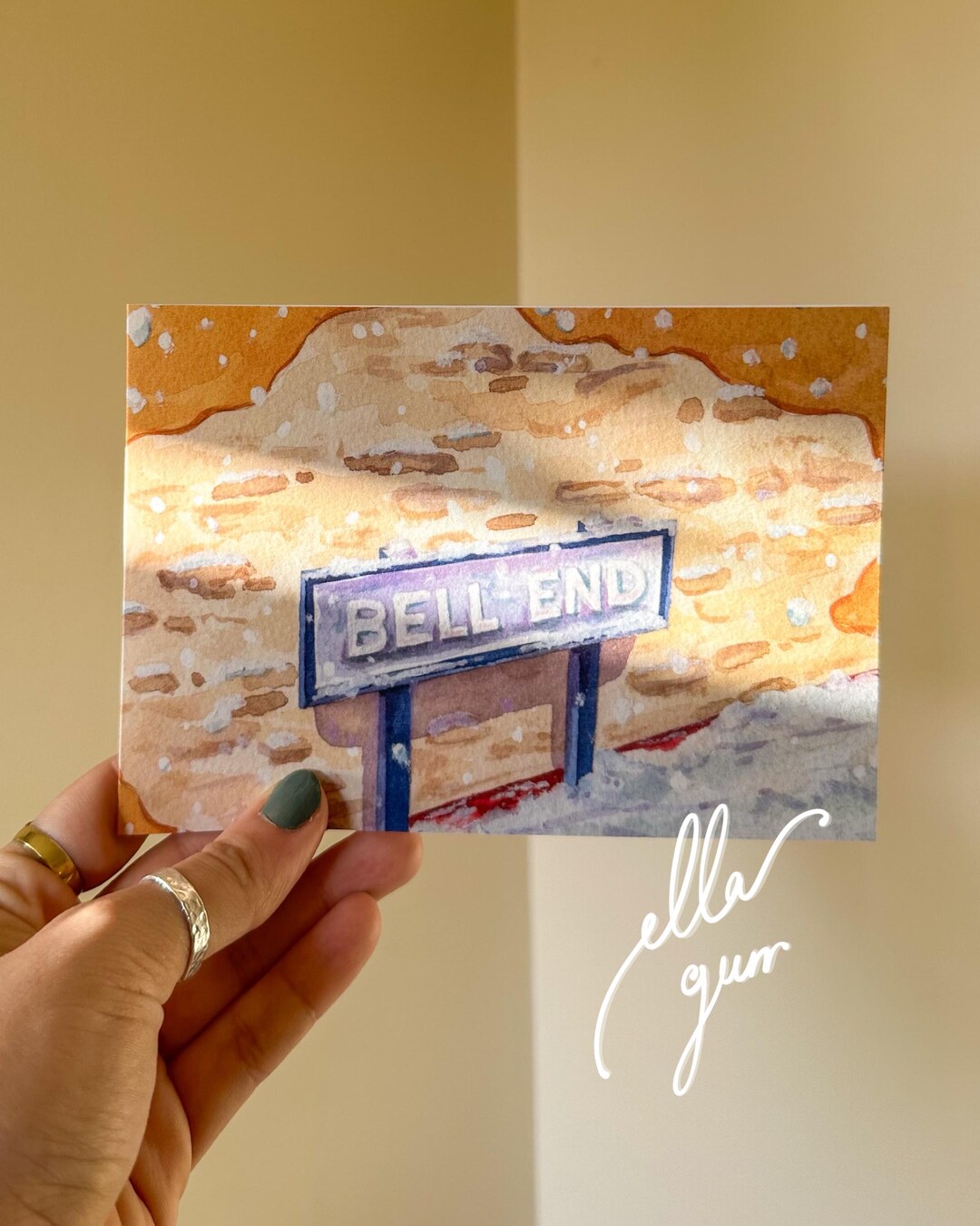 The Bell End Christmas Card - Etsy