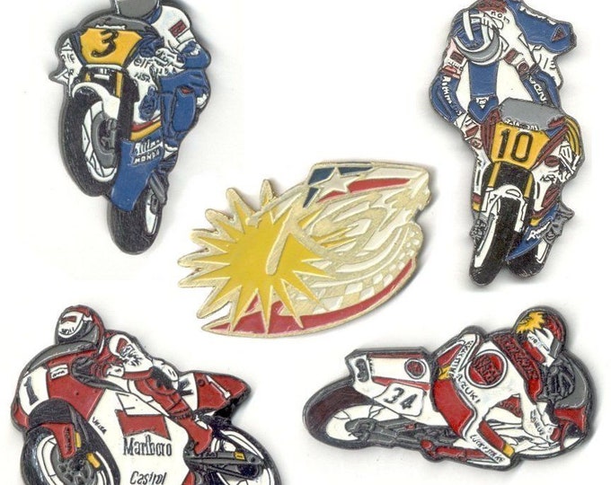 Enamel Pin Badge Motogp Motorcycle 500cc Gardner Doohan - Etsy