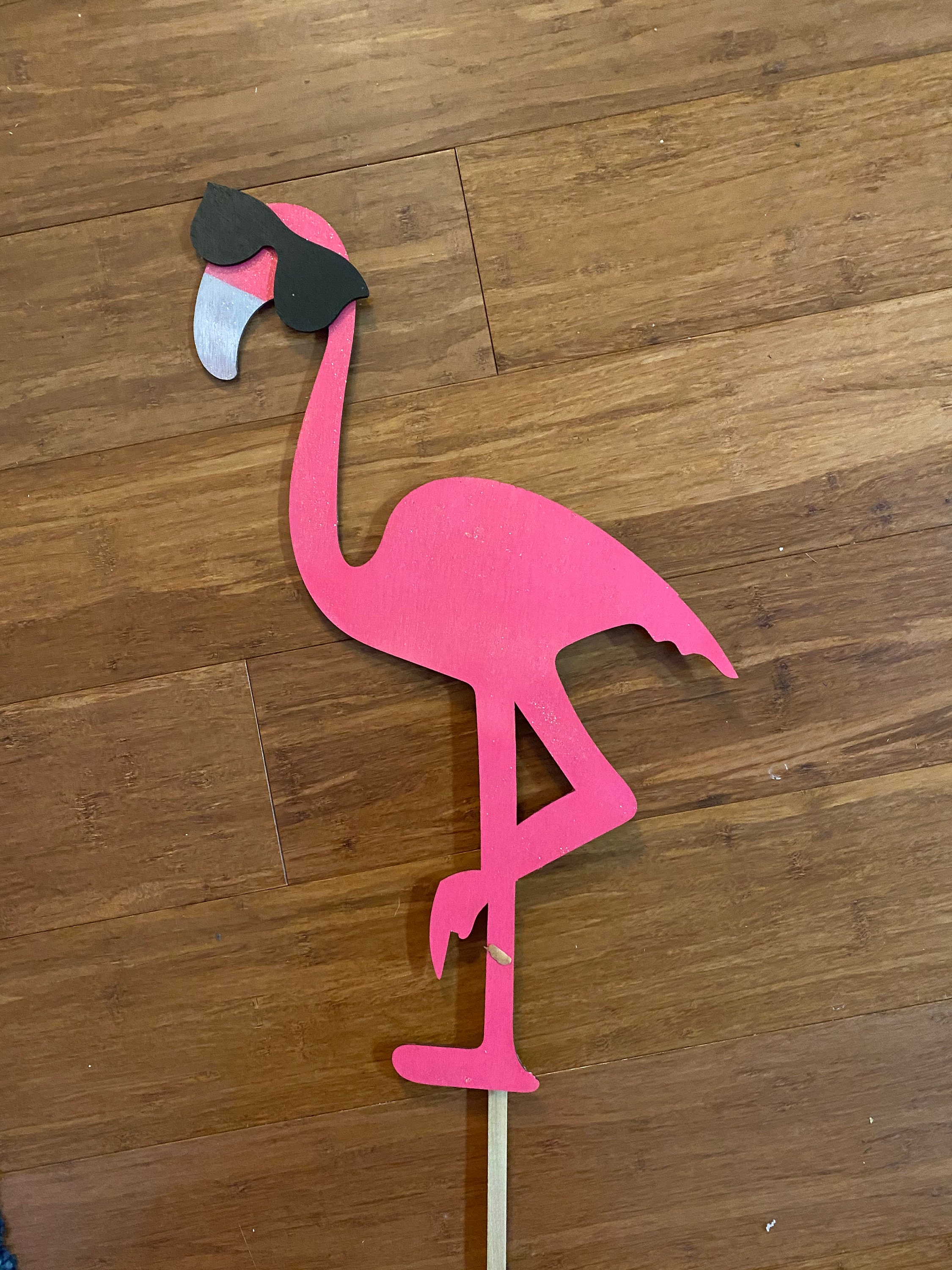 Flamingo Garden Stake | Etsy