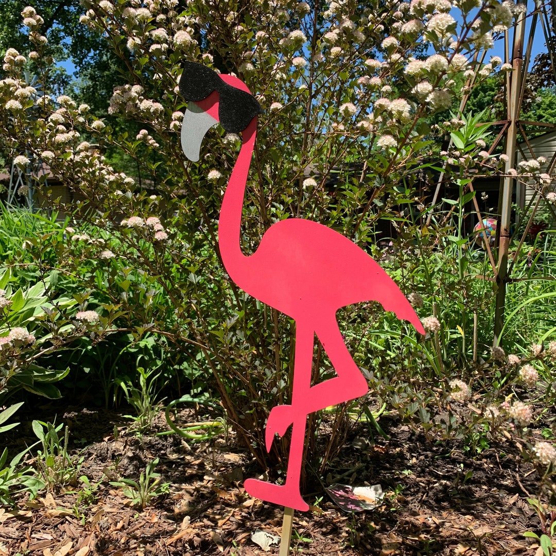 Flamingo Garden Stake - Etsy