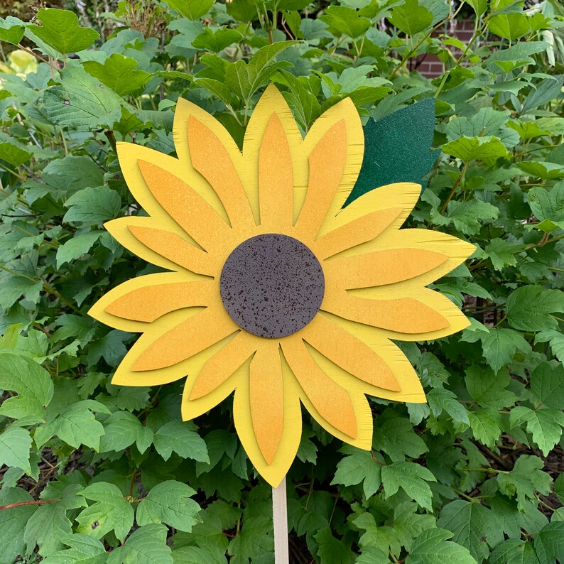 Harvest Sunflower Garden Stake - Etsy
