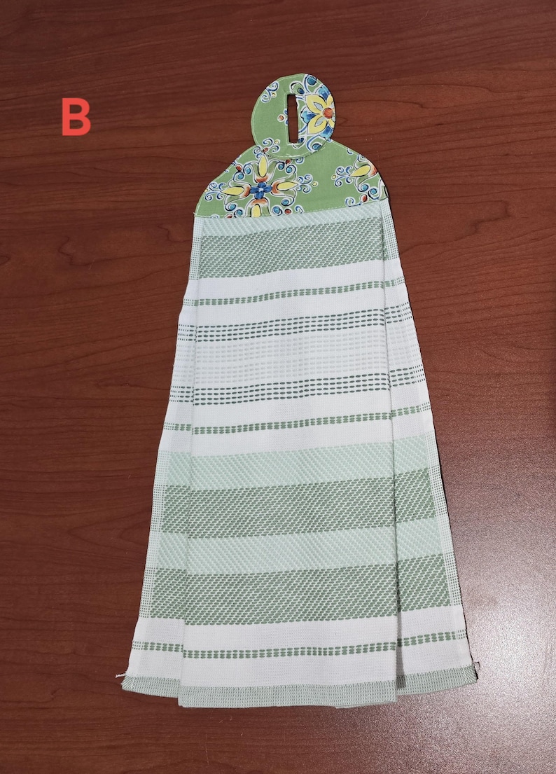 Hanging Cotton Hand Towel, With Button Hole: Kitchen Knob Towel - Etsy