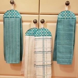 Kitchen towels hanging store