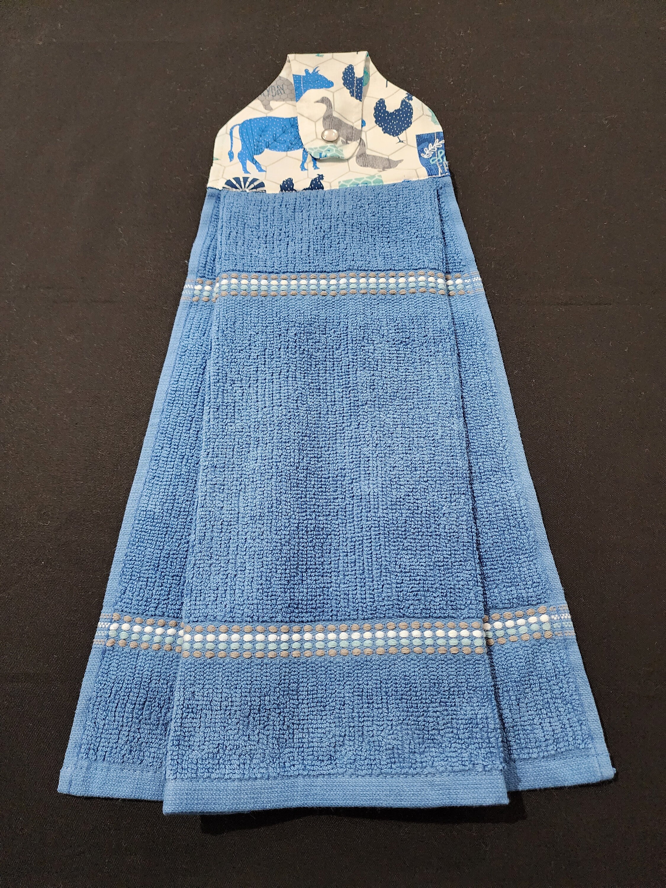 Cotton Hanging Kitchen Towel, With Snap Closure - Etsy
