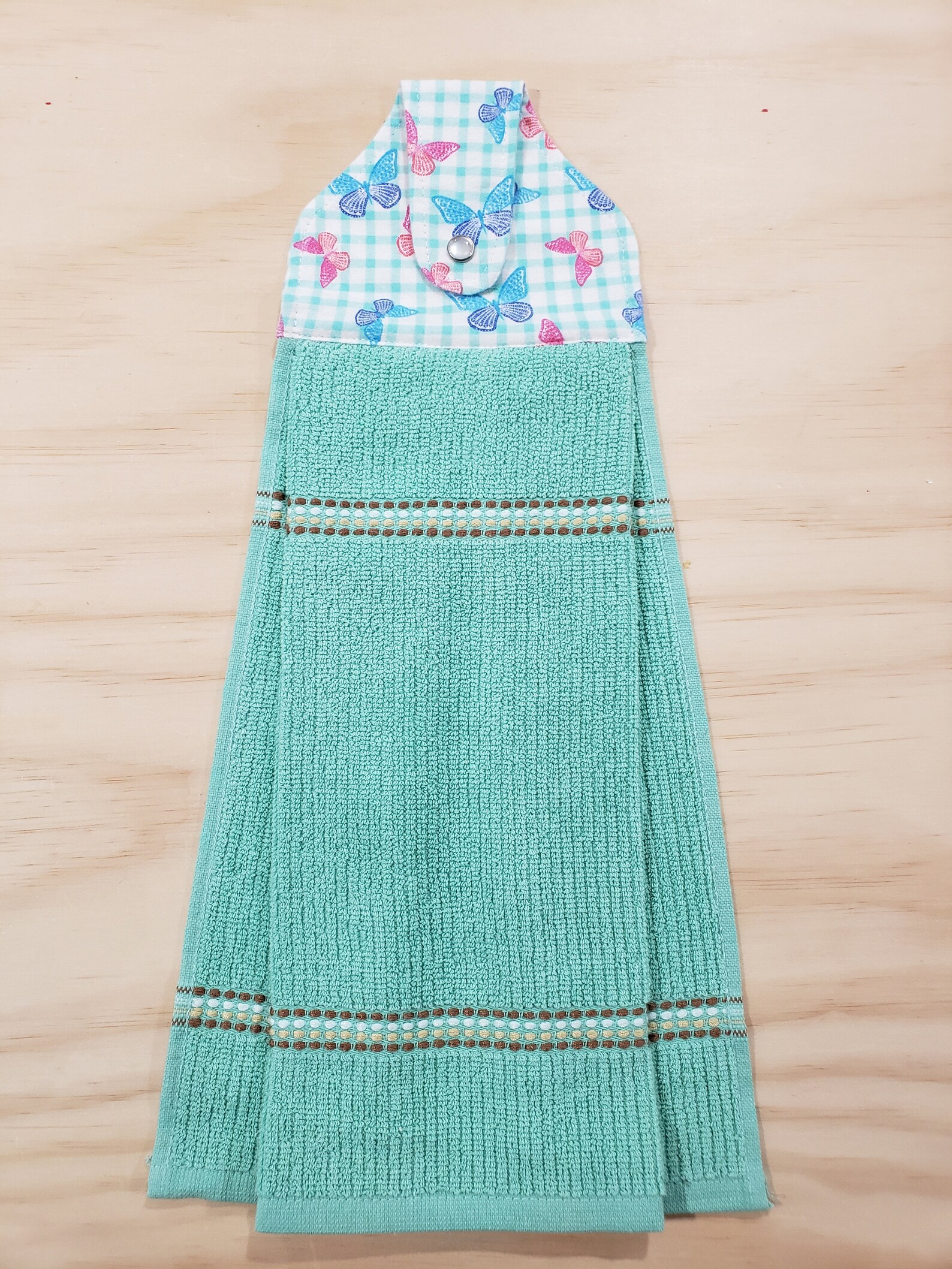 Cotton Oven Door Towel, Kitchen Hanging Dish Towel With Snap - Etsy