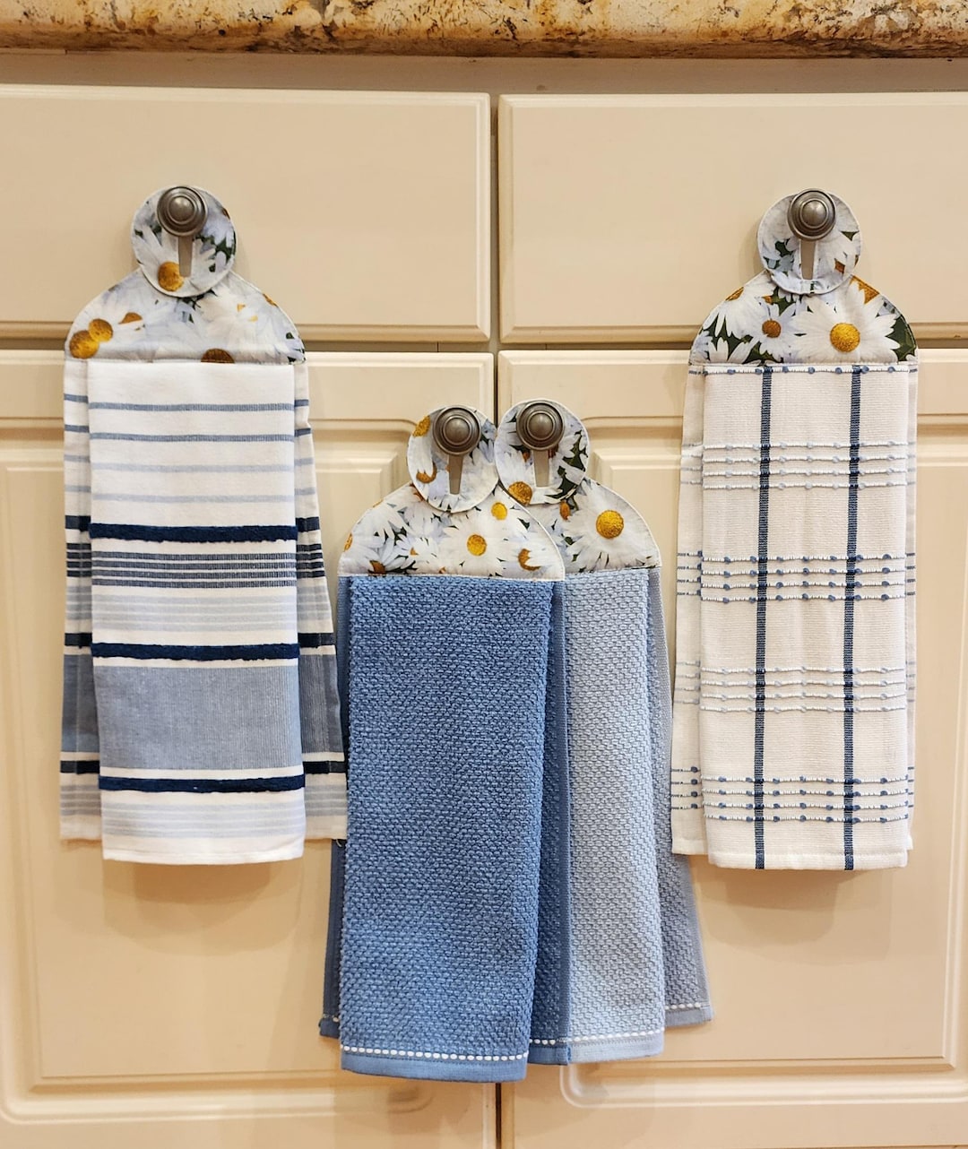 Hanging Kitchen Towel, Cotton Dish Towel With Button Hole - Etsy