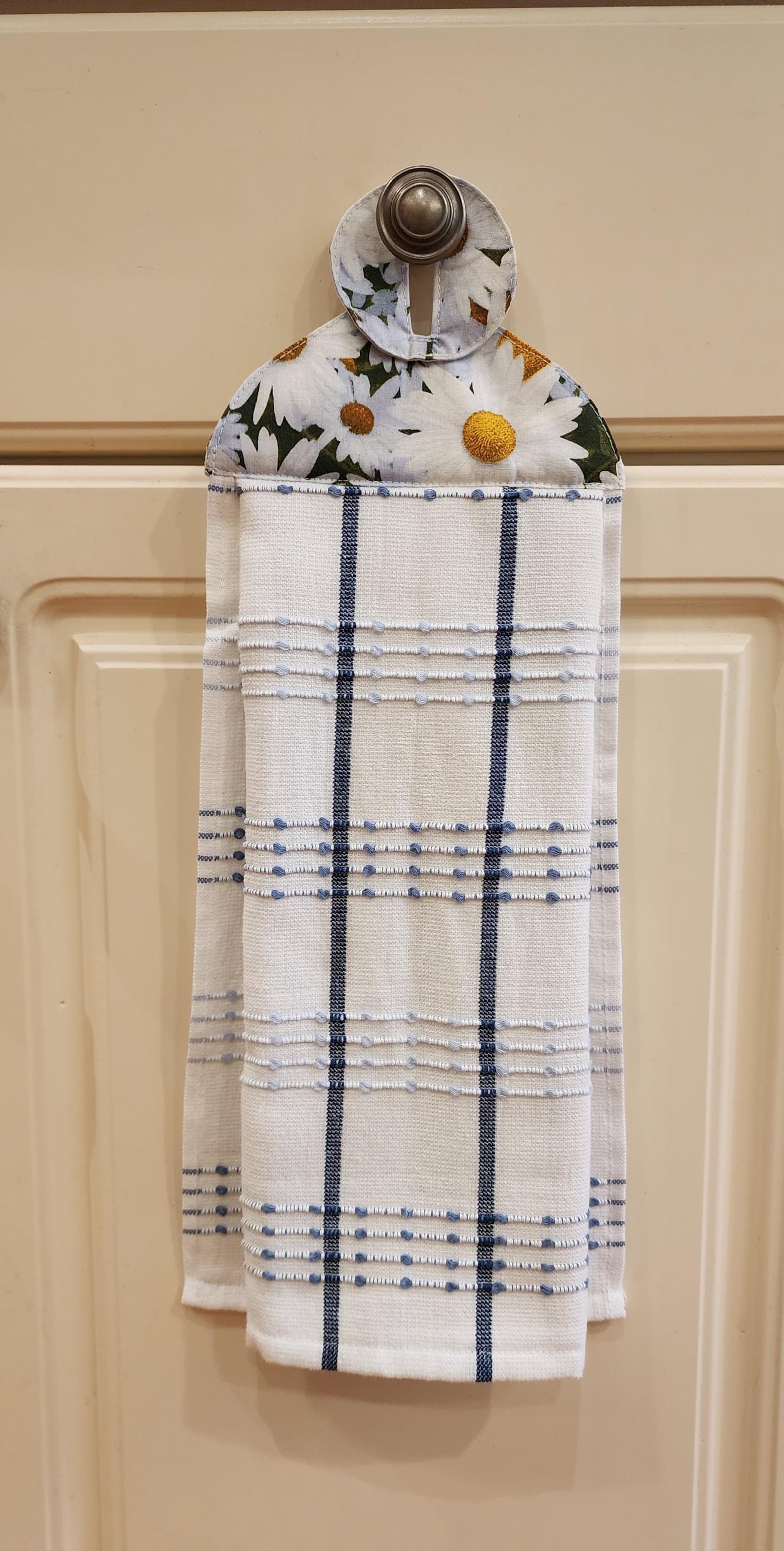 Hanging Kitchen Towel, Cotton Dish Towel With Button Hole - Etsy