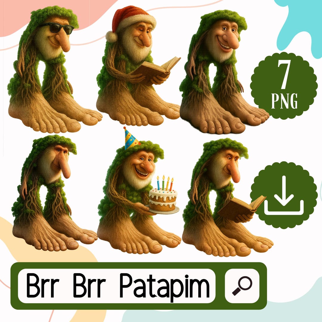 Brr Brr Patapim PNG Clipart. Italian Brainrot Clipart - Brr Brr Patapim ...