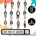 Cool Black Men in Jackets Clipart. 42 African American Men in Leather ...