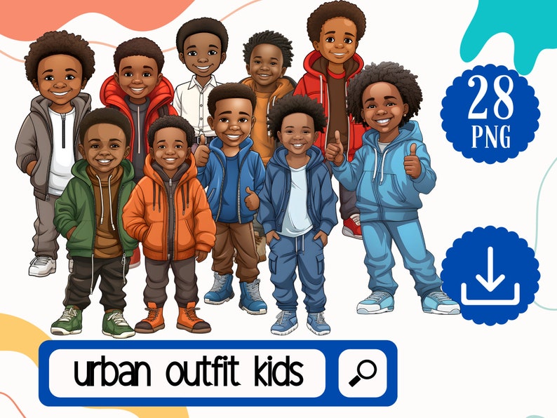 Black Boys Png. 28 African American Kids Clipart Back to School Kids ...