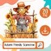Autumn Scarecrow Clipart. 20 Fall Watercolor Scarecrow PNG Set ...
