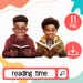 Black Boys Reading. 11 Black Kids With Books Clipart. African American ...