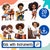 Black Kids Reading Clipart PNG. 12 Boys and Girls Bookworm Black ...