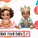Black Baby Crown Clipart. 17 Baby Shower Png. Gender Reveal Clipart ...
