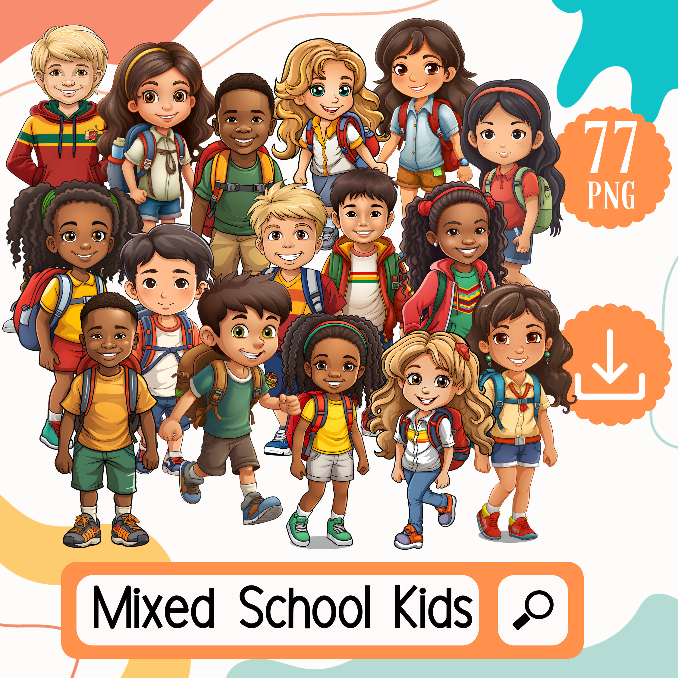 Vibrant Set of 77 Mixed School Kids Bundle - Perfect for Back to School ...