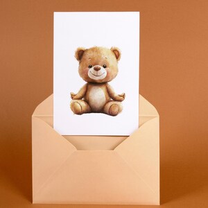 Meditation Yoga Teddy Bear Clipart PNG. Watercolor Teddy Bear Yoga ...