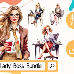 Business Lady Boss Lady Png Clipart Bundle. 42 Boss Woman Clipart ...