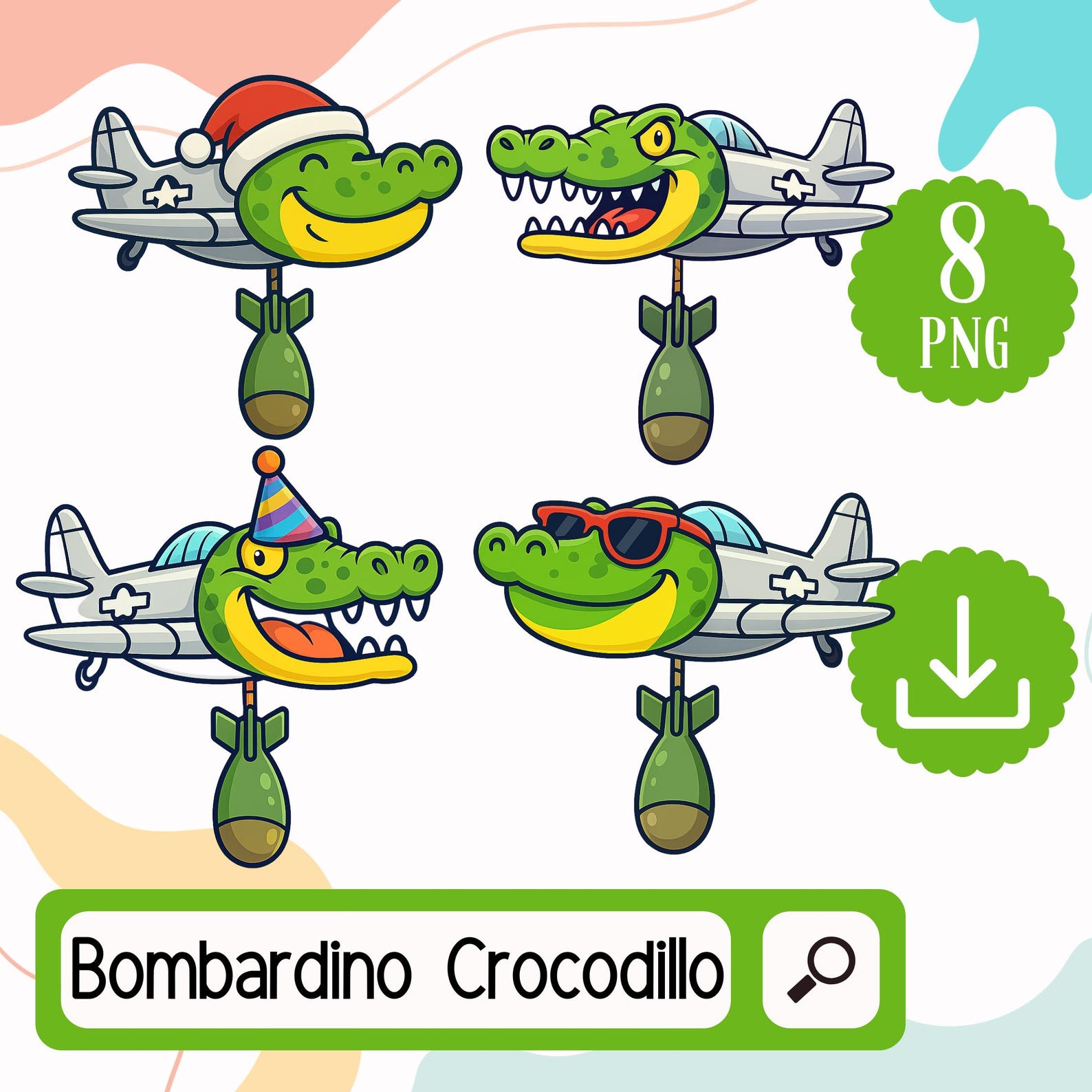 Bombardino Crocodillo PNG Clipart. Italian Brainrot Clipart ...