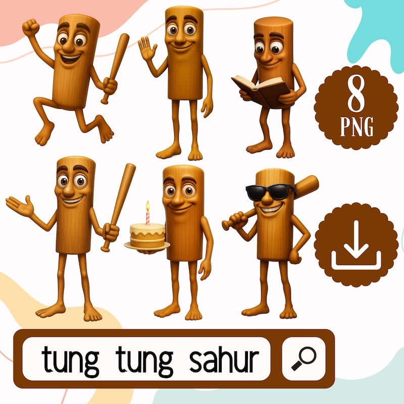 Tung Tung Tung Sahur Png - Etsy