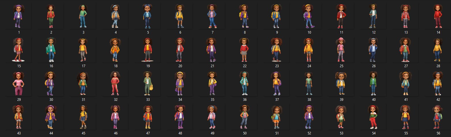 First Day of School Black Girls Png Clipart. 56 African American Girl ...