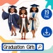 Graduation Girls Clipart. 19 PNG Black Girl Graduation Graphics. High ...