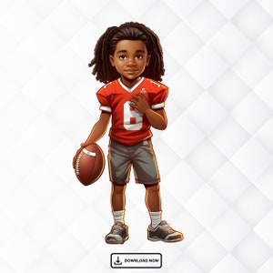 Black Boys Football Clipart. 22 Football Player African American Boys ...