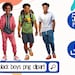 Teenager Black Boys Clipart Bundle. 50 African American Black Boys PNG ...