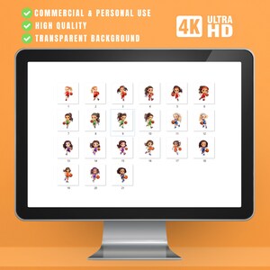 Dynamic Girls Basketball Clipart - 21 Energetic Athletes in Action ...