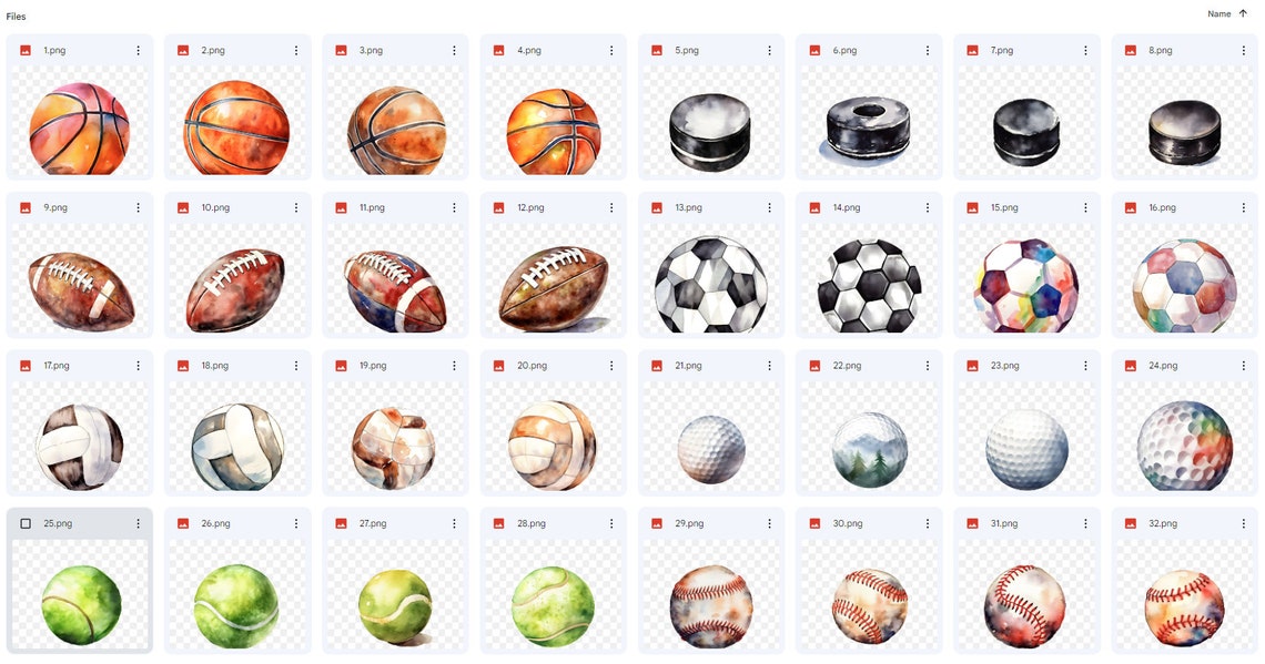 Sports Balls Clipart Bundle PNG. Soccer Ball Football - Etsy