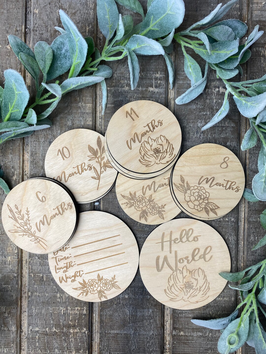 Baby Milestone SVG, Monthly Milestone for Baby Photos, Baby Milestone ...